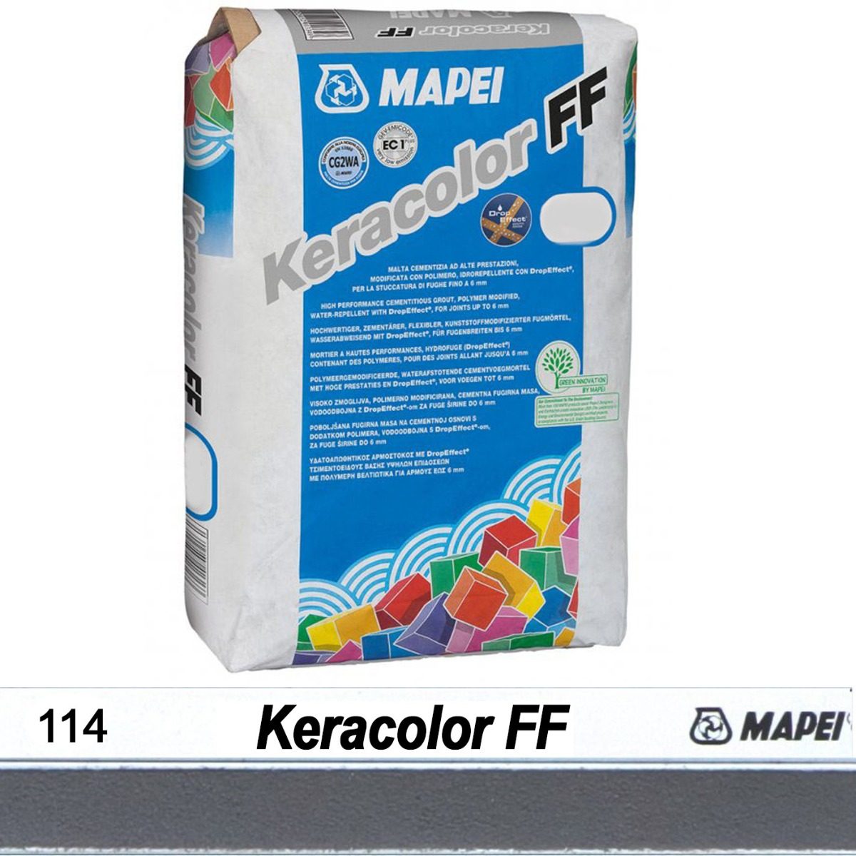 Keracolor FF Fogmassa 114 Anthracite 20 kg